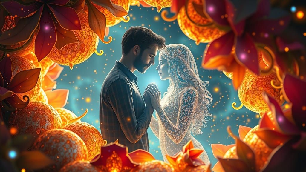 Ethereal Love in the 8th Dimension: Microscopic Mi... - AI Art