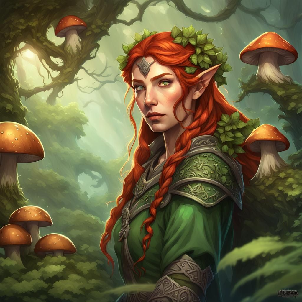Elven Druid Adventurer - AI Generated Artwork - NightCafe Creator