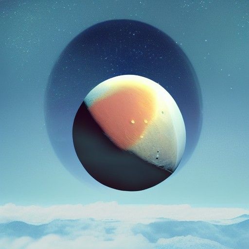 pluto marbled - AI Generated Artwork - NightCafe Creator