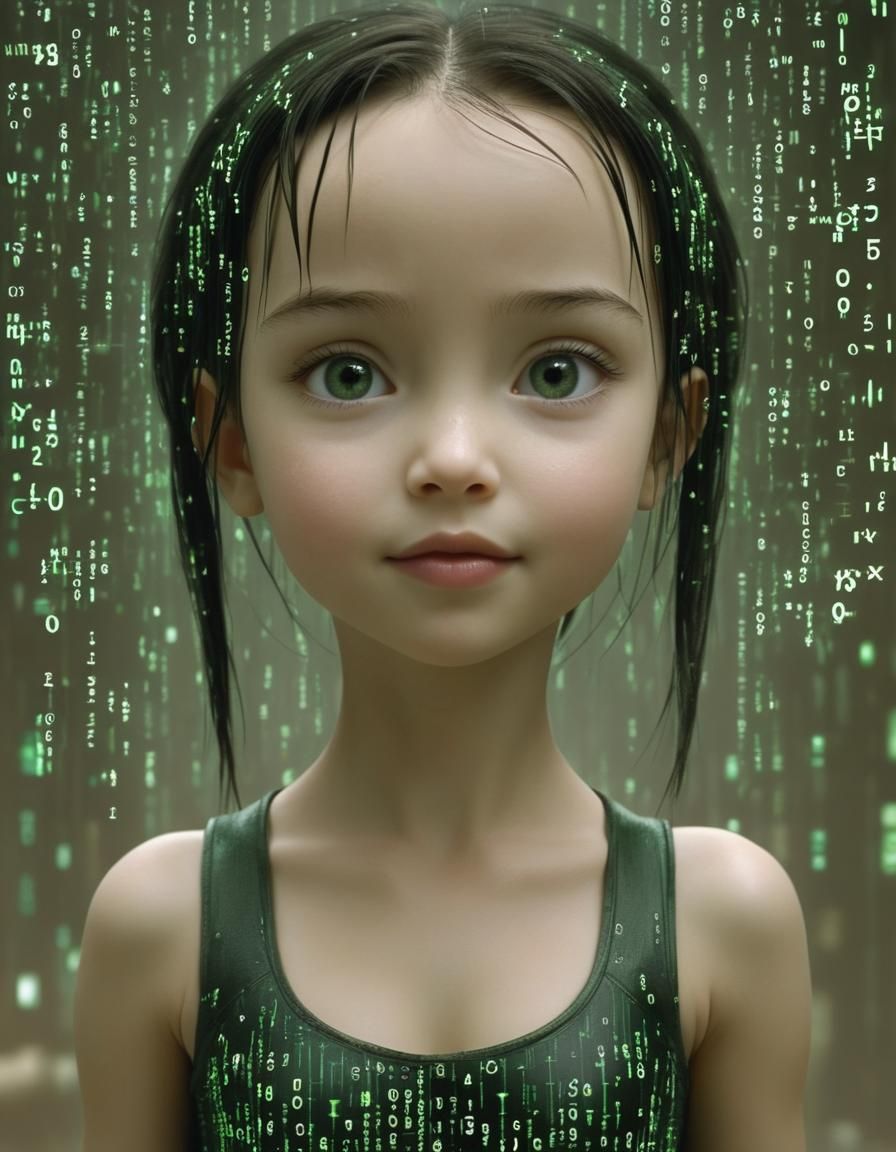 a Beautiful adorable-Sofia of Matrix movie, duality universe of matrix ...
