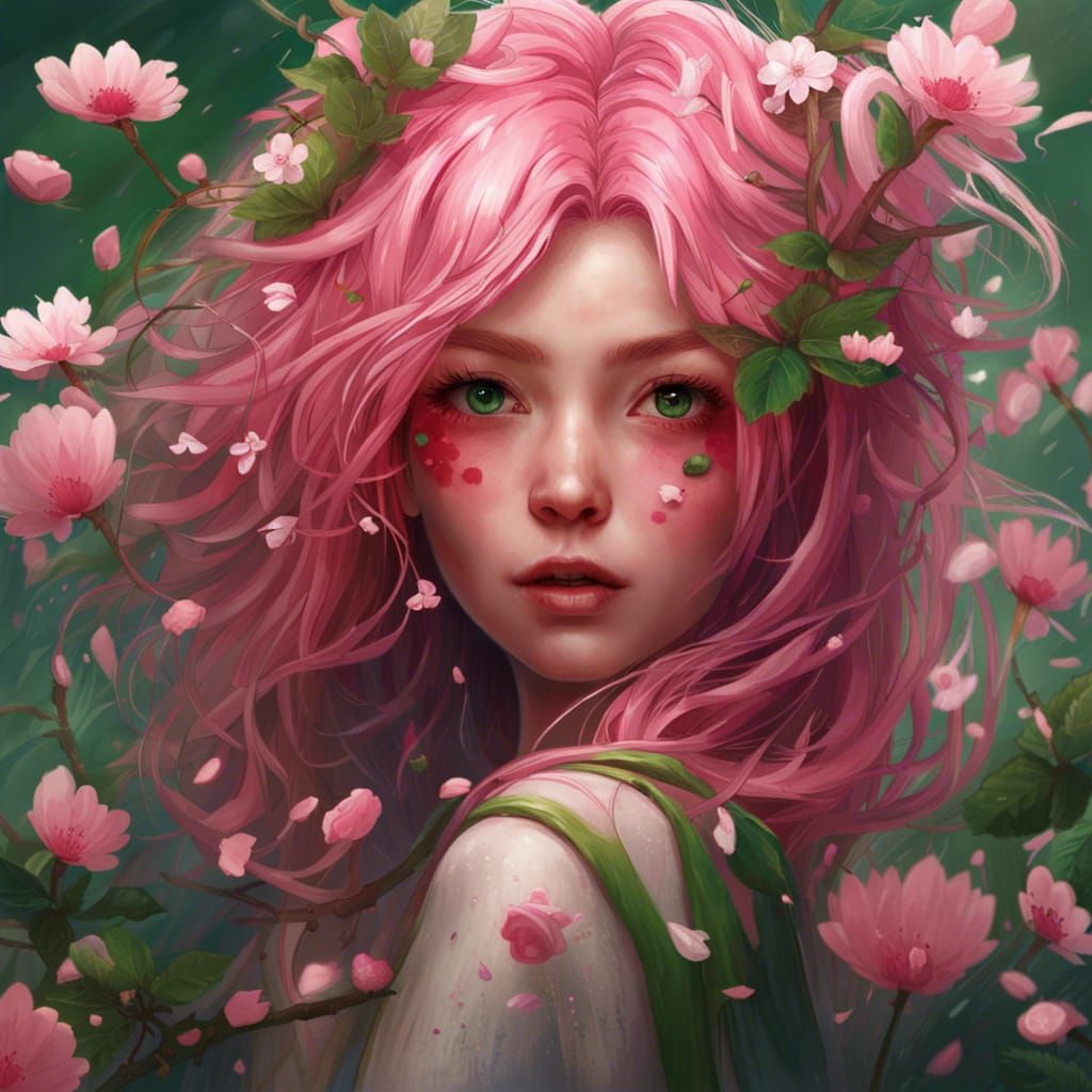 Flower girl - AI Generated Artwork - NightCafe Creator