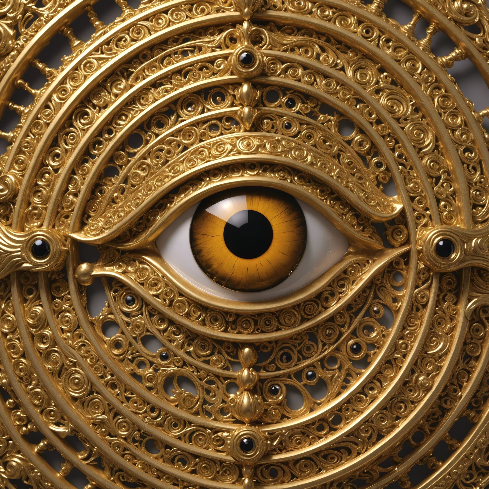 An elegant golden eye - AI Generated Artwork - NightCafe Creator