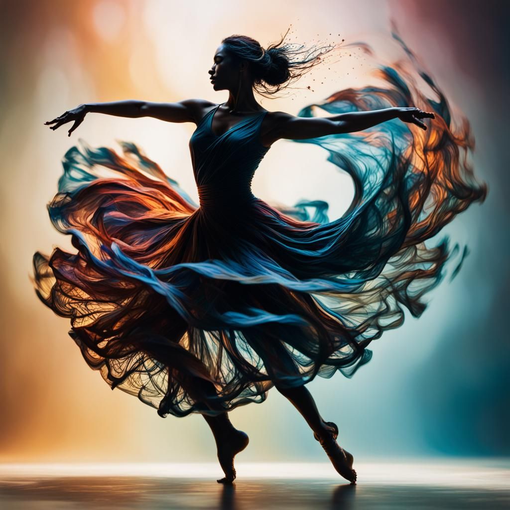The spinning dancer: a silhouette of a dancer seems to spin in ...