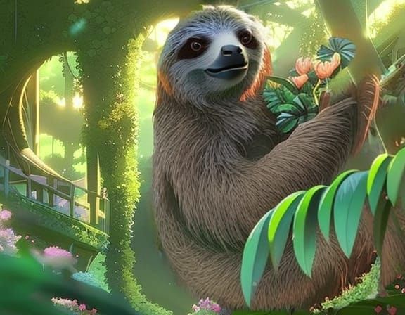 Sloth - AI Generated Artwork - NightCafe Creator