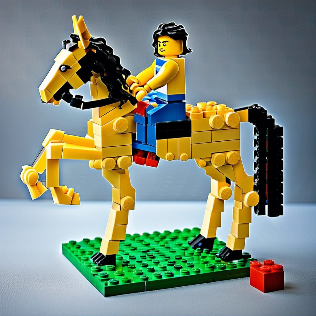 Can't even make a lego centaur, good horse though - AI Generated ...