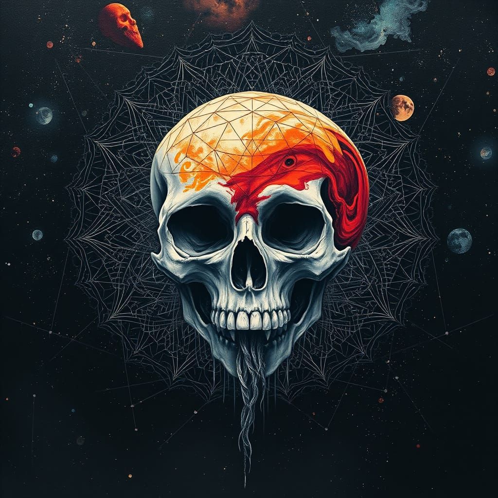 Universal Skull - Cosmic Skull in a Realm of Distorted Geome...