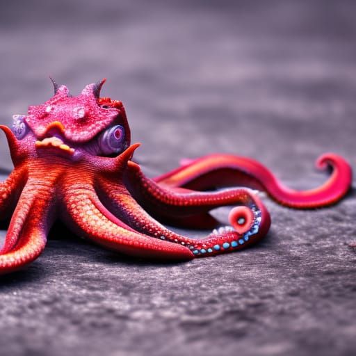 Octo-Dragon - AI Generated Artwork - NightCafe Creator