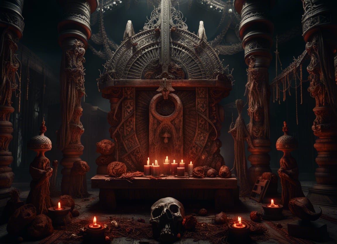 Sacrifice Altar - AI Generated Artwork - NightCafe Creator