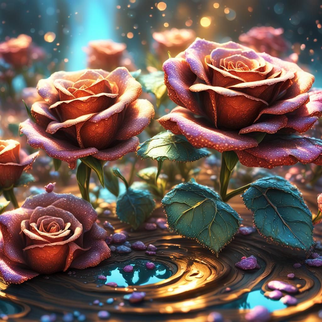 Roses - AI Generated Artwork - NightCafe Creator