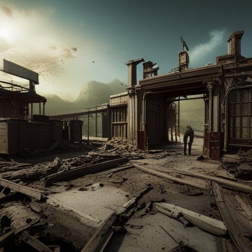 Zombie post apocalyptic era - AI Generated Artwork - NightCafe Creator