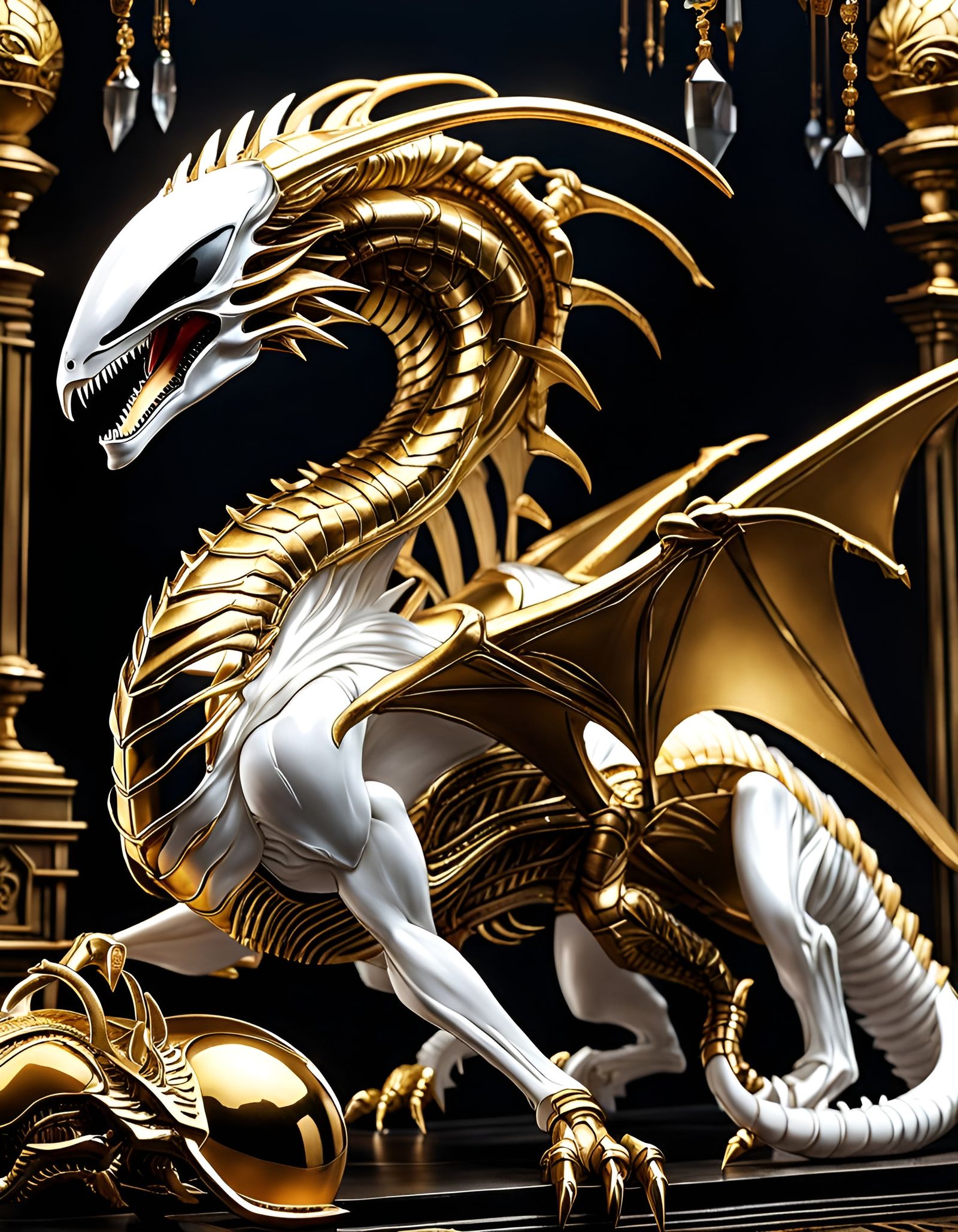 Alien Dragon - AI Generated Artwork - NightCafe Creator