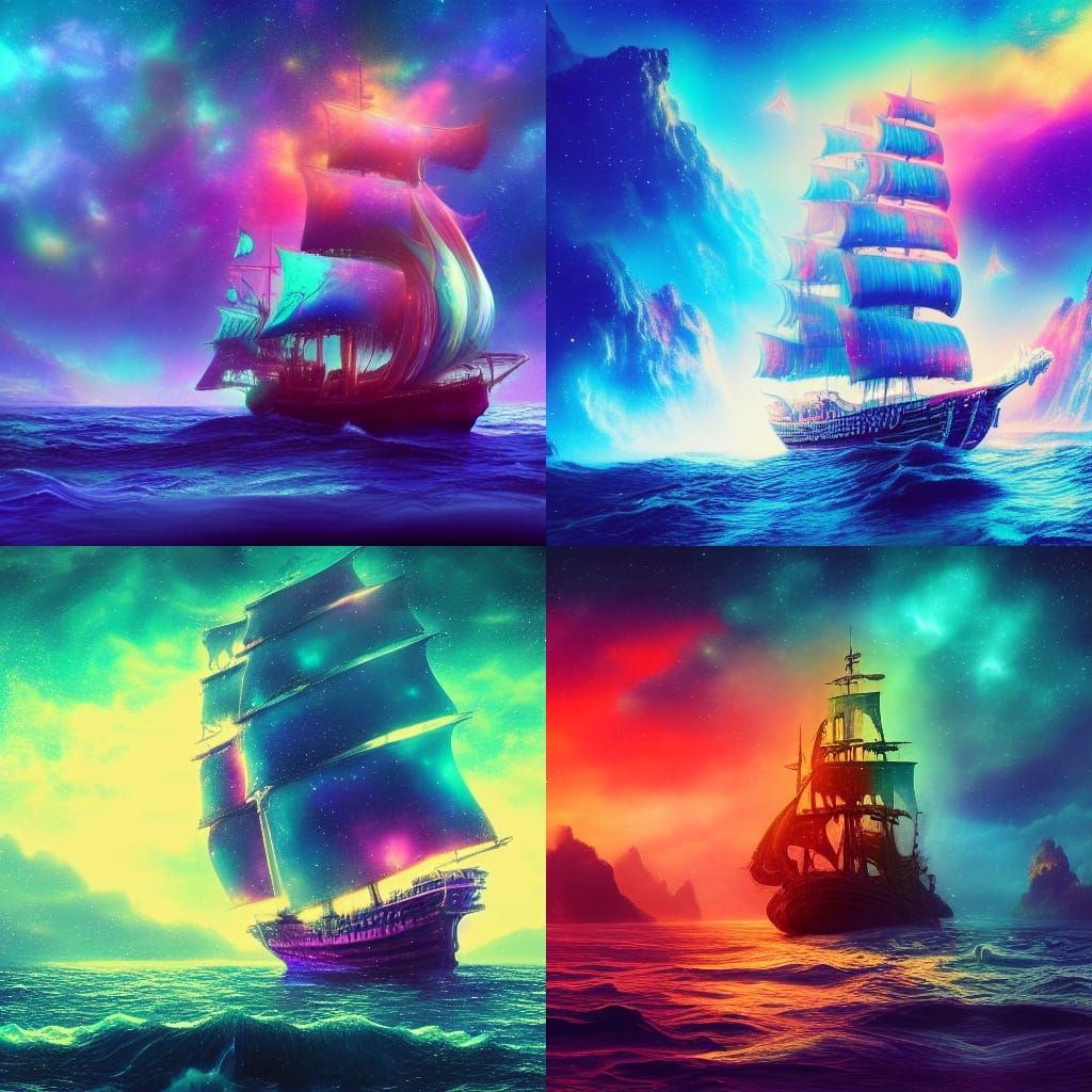 Galaxy, vivid colors, space, stars, beautiful colors, beautiful ocean ...