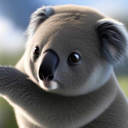 Koala Concerned - AI Generated Artwork - NightCafe Creator