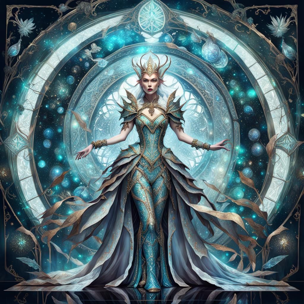 "Intricate gorgeous detailed Elaborate, ornate stunning female queen ...