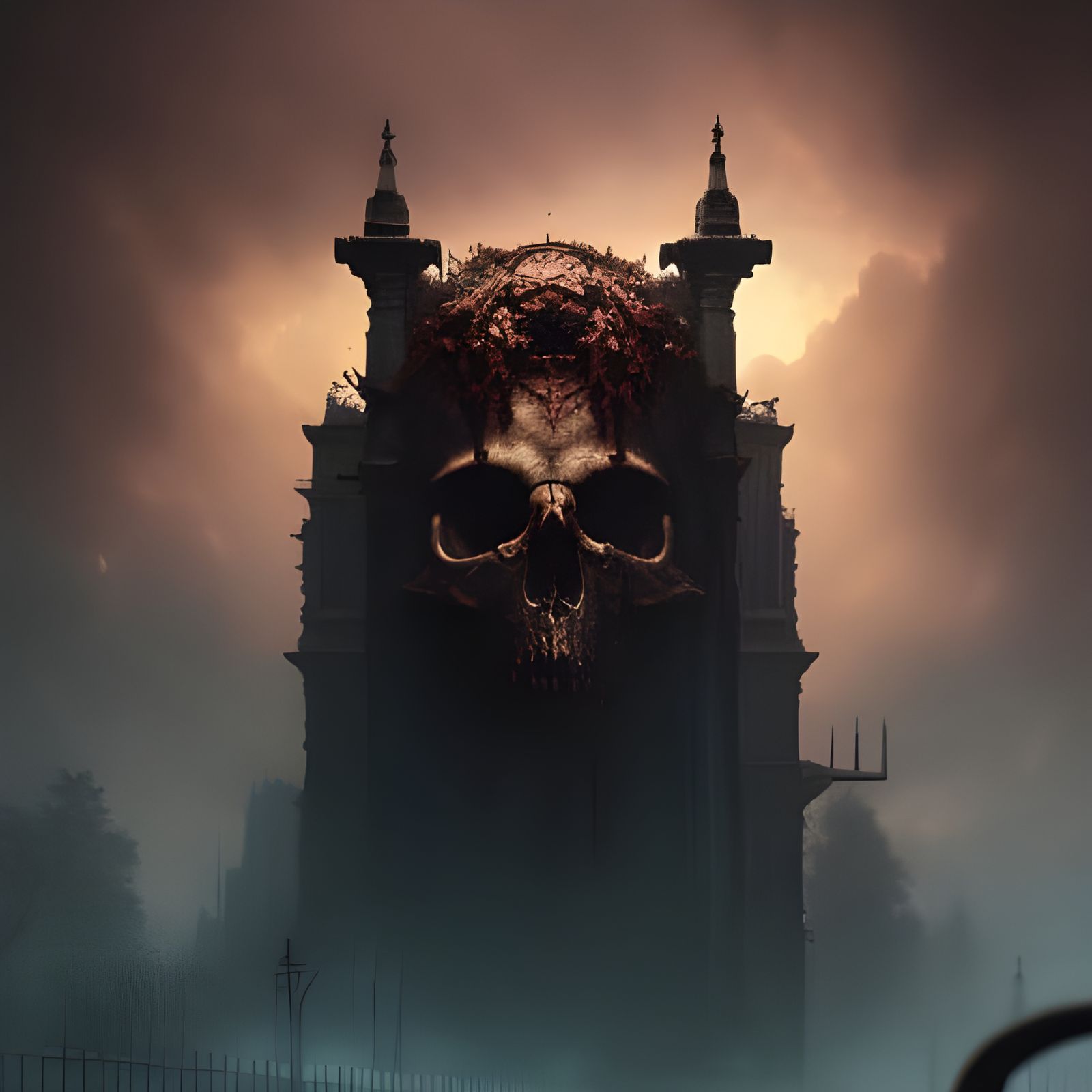 Doom Skull - AI Generated Artwork - NightCafe Creator