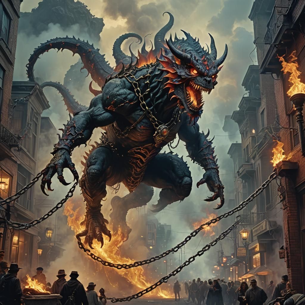 Monster Unleashed - AI Generated Artwork - NightCafe Creator