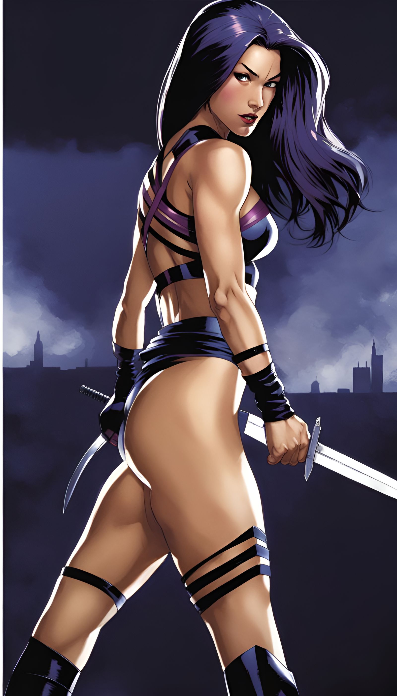 Psylocke - AI Generated Artwork - NightCafe Creator