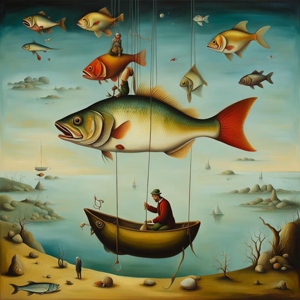 fish Upside-Downside-Up - AI Generated Artwork - NightCafe Creator