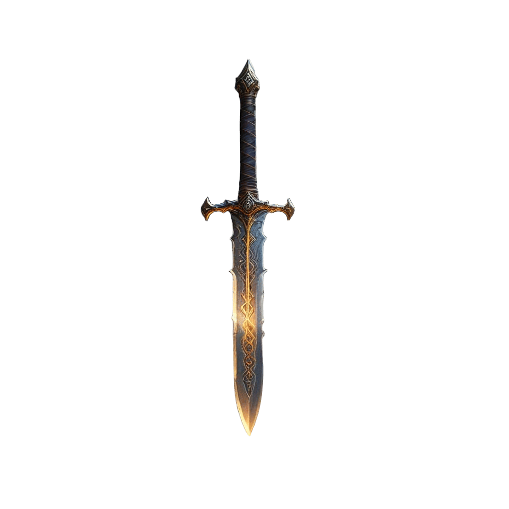 Ethereal Fantasy Sword Blade Design with Glowing R... - AI Art