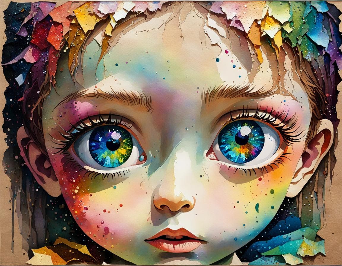 Iridescent Eyes - AI Generated Artwork - NightCafe Creator