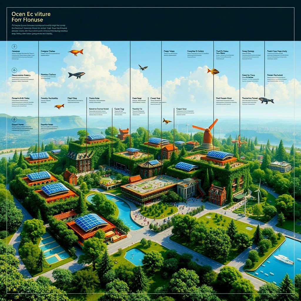 Solarpunk - Sustainable Futuristic Eco-Cityscape by the Ocea...