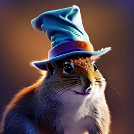 wizard squirrel - AI Generated Artwork - NightCafe Creator