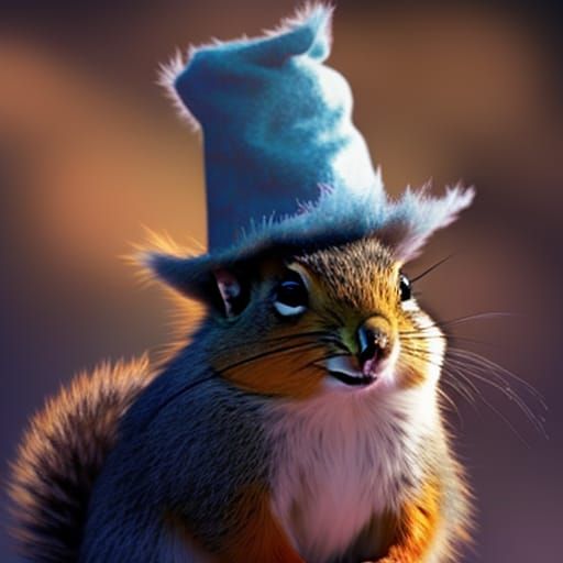 wizard squirrel - AI Generated Artwork - NightCafe Creator