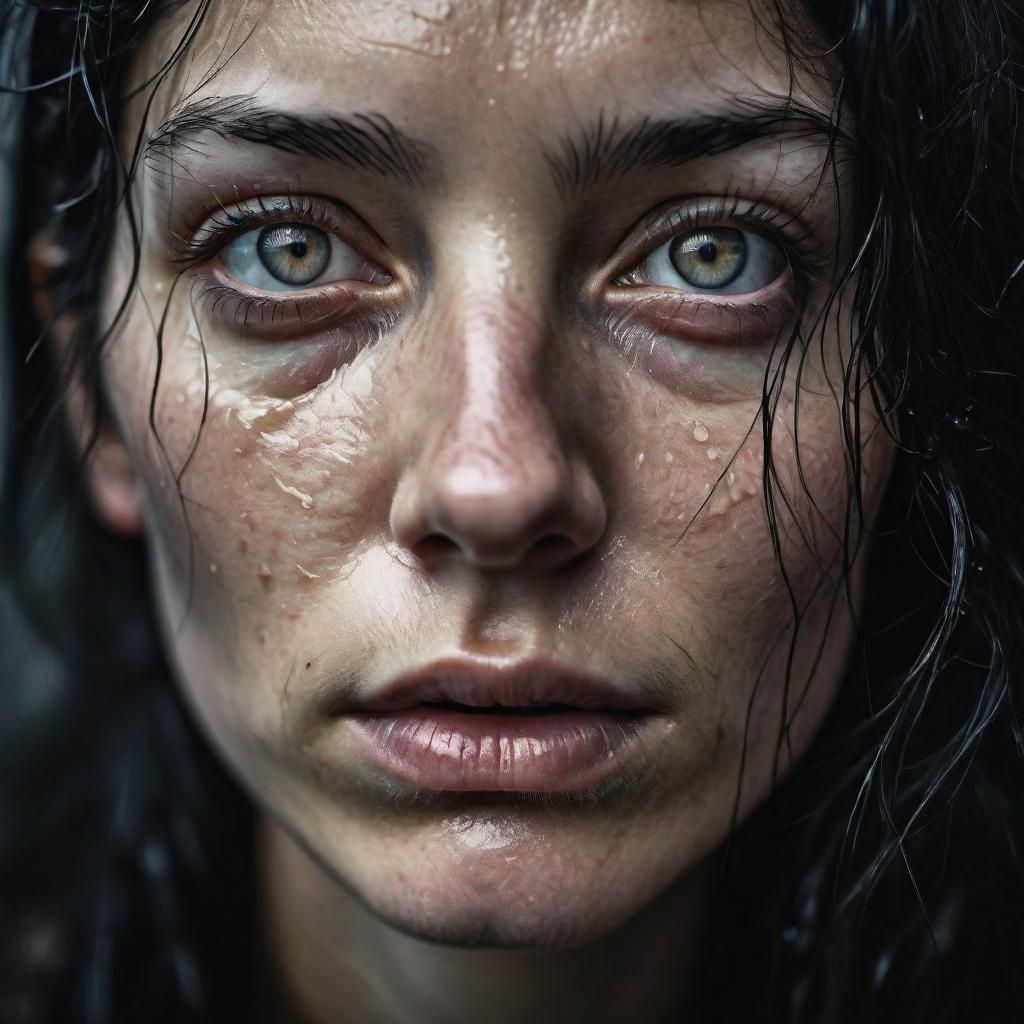 Human - Sadness - AI Generated Artwork - NightCafe Creator