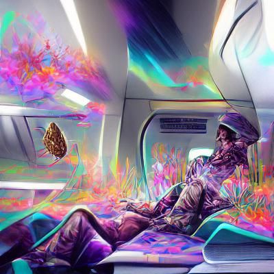 Life On Trains, Slicker Than Grasshoppers - AI Generated Artwork ...