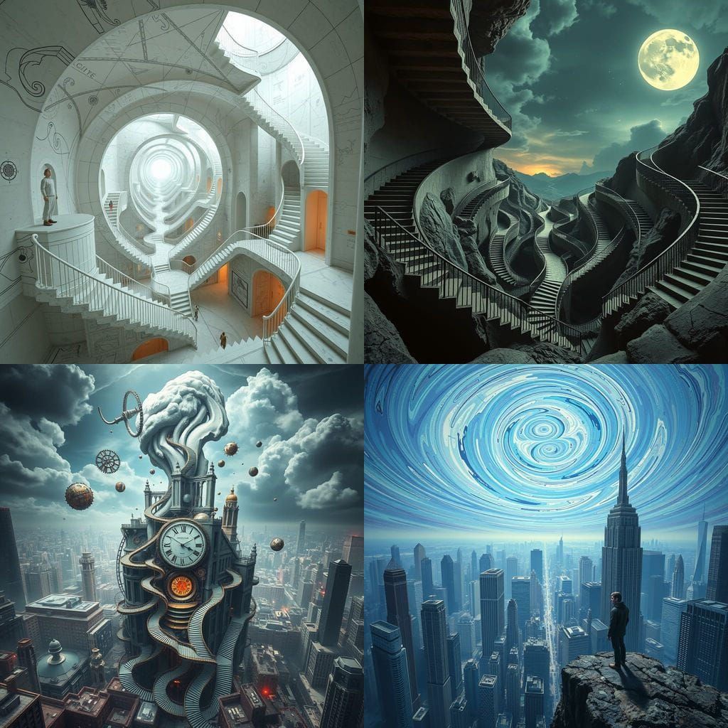 Surreal Paradox Reveals Dreamlike Reality - AI Art