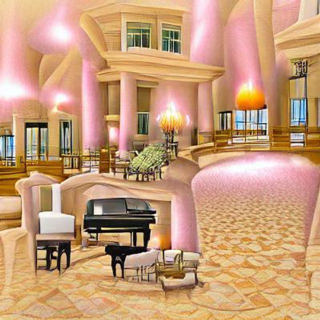 elegant and fancy hotel lobby mansion hi res liminal spaces with grand ...