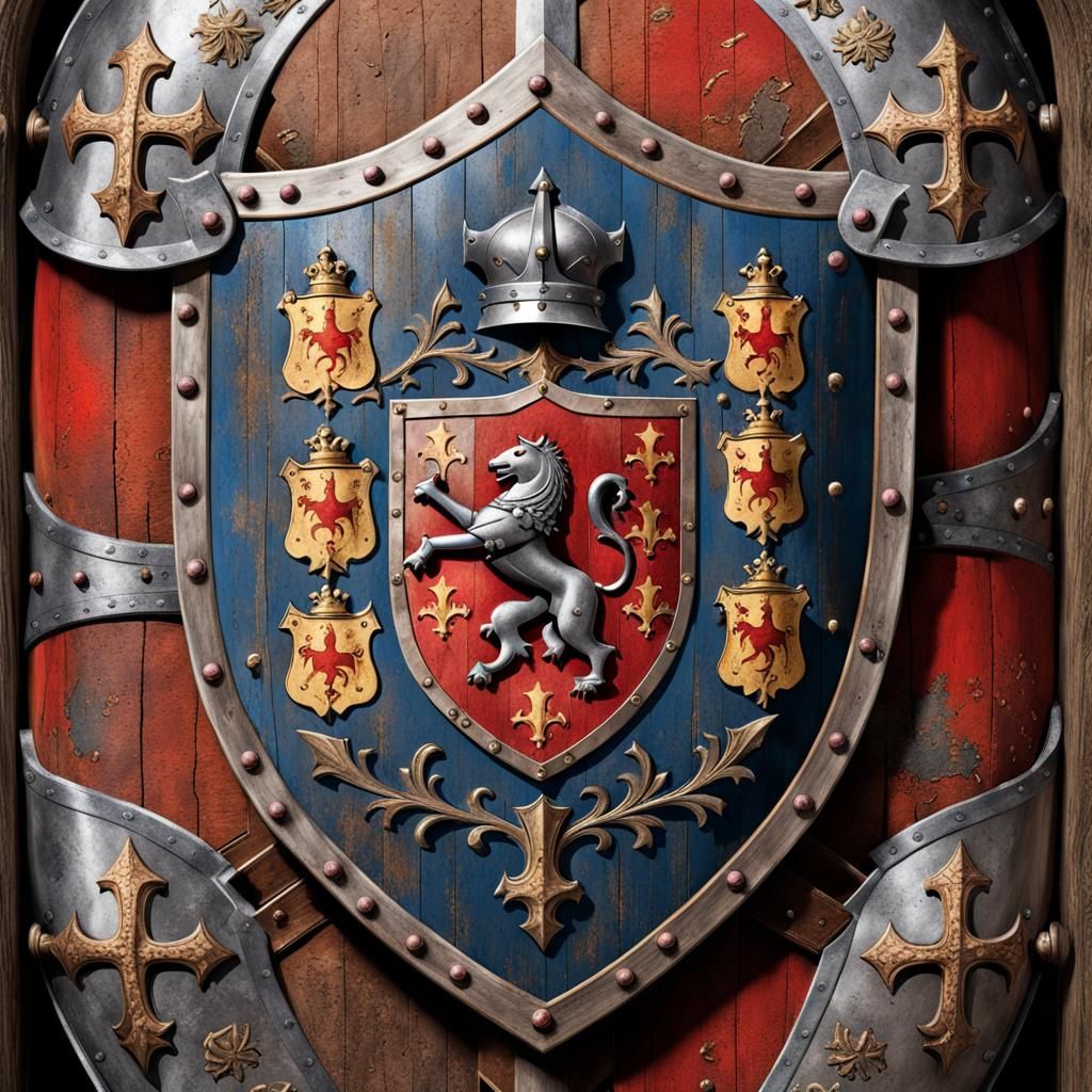 Shields of Noble Lineage 22 - AI Generated Artwork - NightCafe Creator