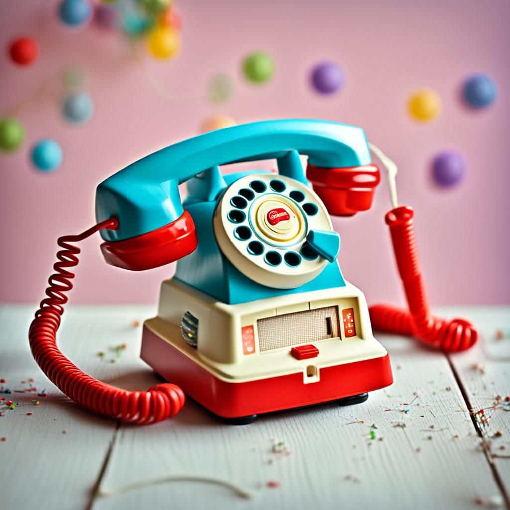 Chatter Telephone Toy Fisher Price 1961 - AI Generated Artwork ...