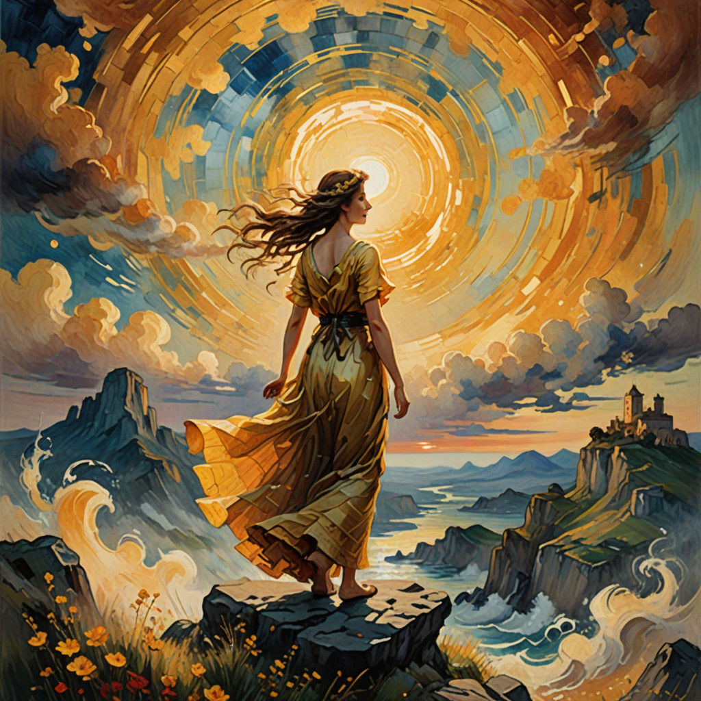 Eris Weaves Timeless Chaos in Ancient Greek Master... - AI Art