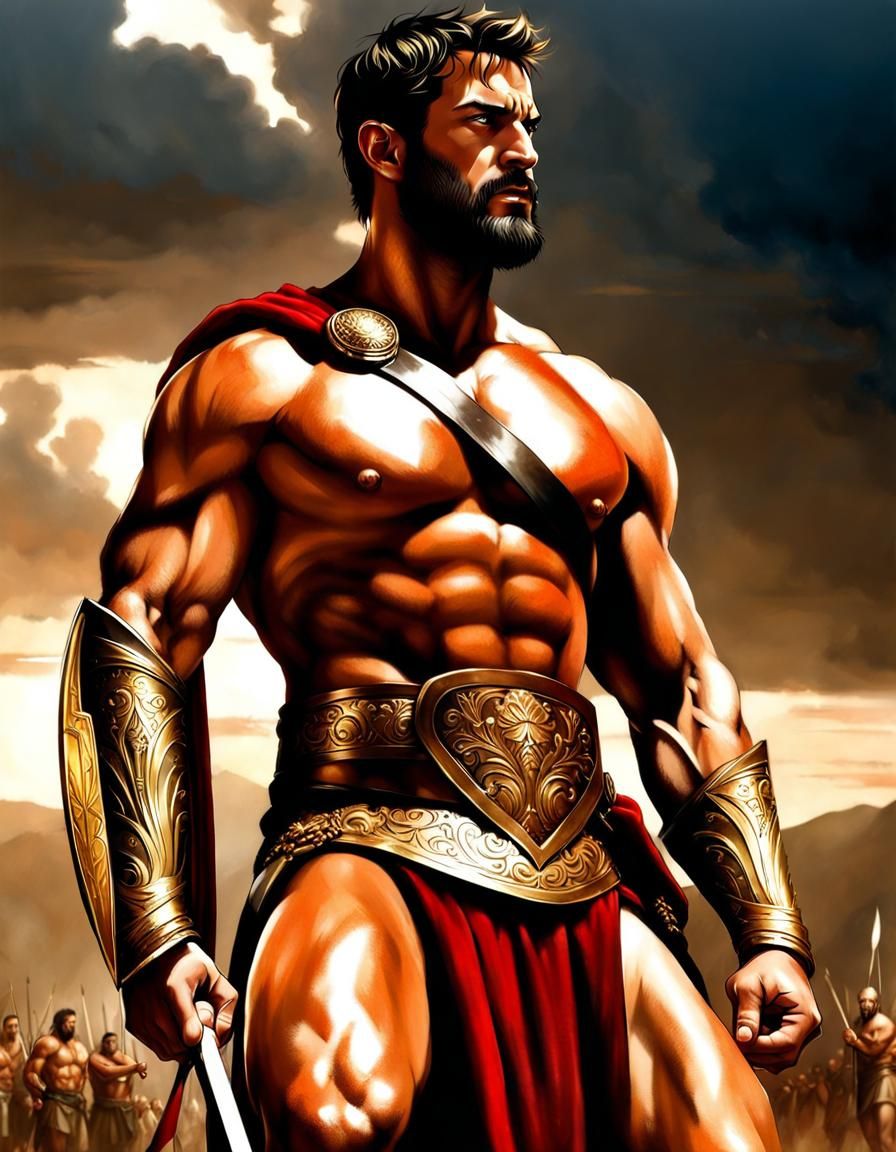 Leonidas the King of Sparta 👑 vol.3 - AI Generated Artwork - NightCafe ...