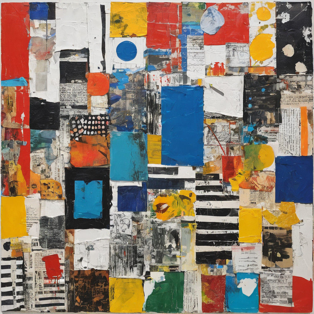 Abstract Expressionist Artist Overwhelmed by Creat... - AI Art