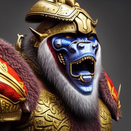 Viking Juggernaut Mandrill Portrait Yusuke Murata Todd McFarlane ...