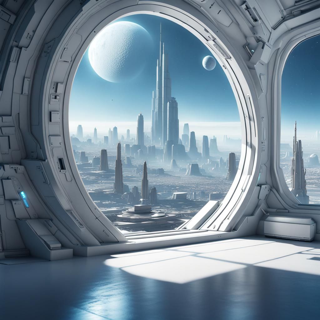 Futuristic city - AI Generated Artwork - NightCafe Creator