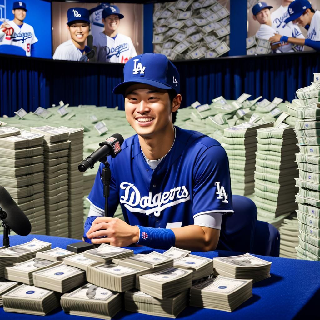 SHOHEI THE MONEY!: Dodgers Press Conference Edition 3 - AI Generated ...