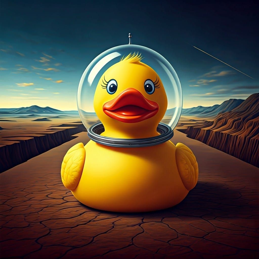 Mutant rubber ducks from space - Surreal Rubber Ducks in Cos...