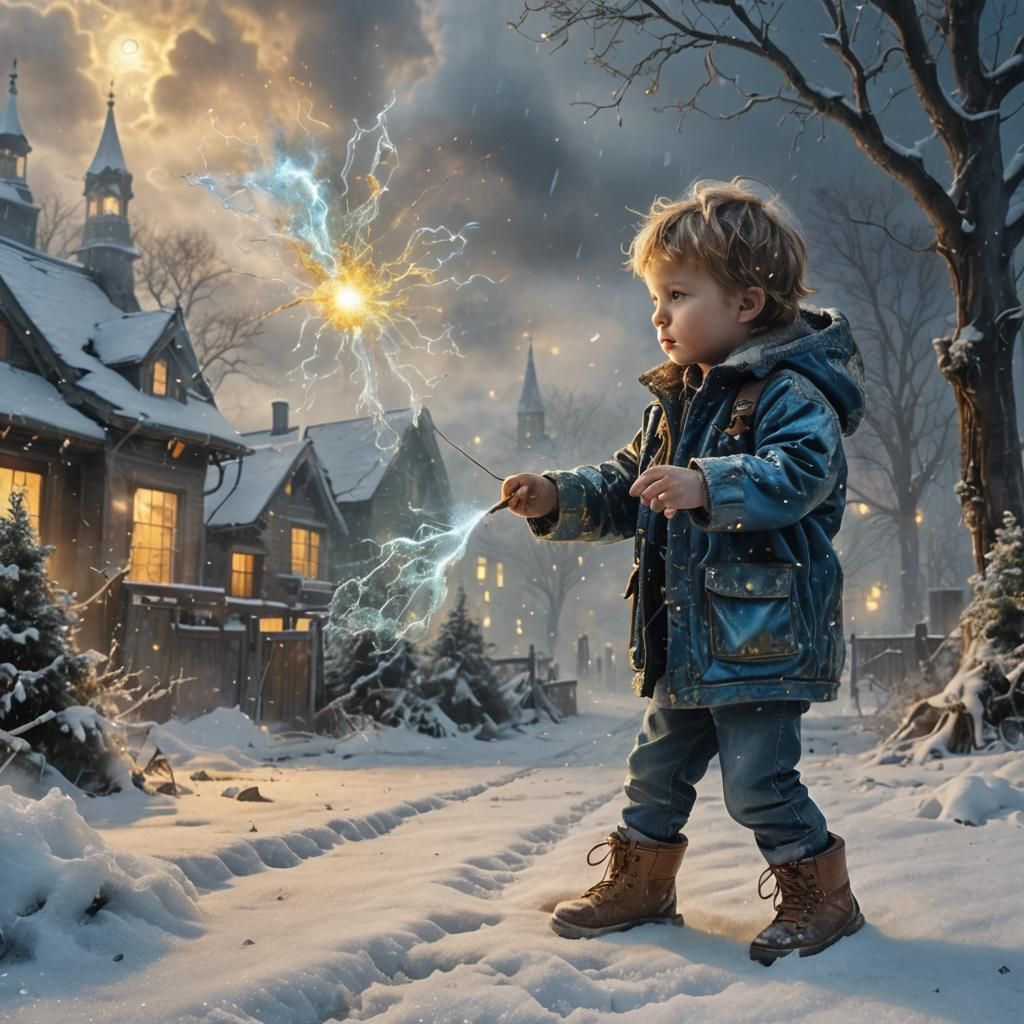 Magical Snow - AI Generated Artwork - NightCafe Creator