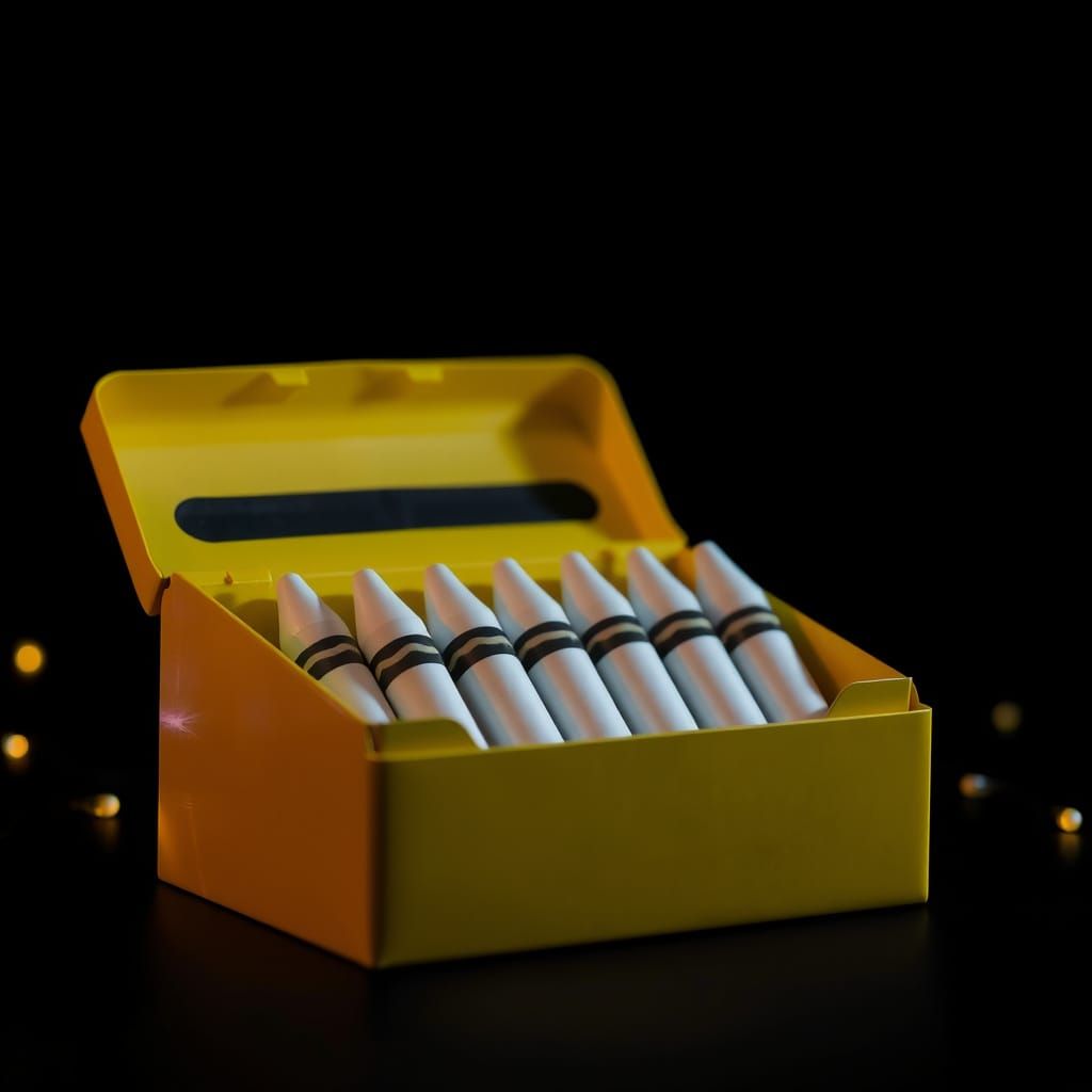 worst. crayons. ever. - Synthwave: A Yellow Box of White Cra...