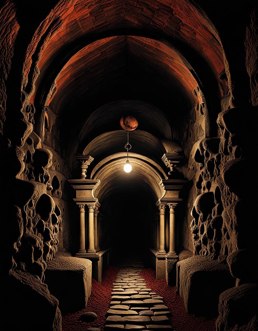 Catacombs - AI Generated Artwork - NightCafe Creator