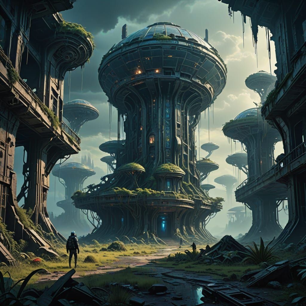 Forgotten alien cityscapes - Mysterious Alien Metropolis in...