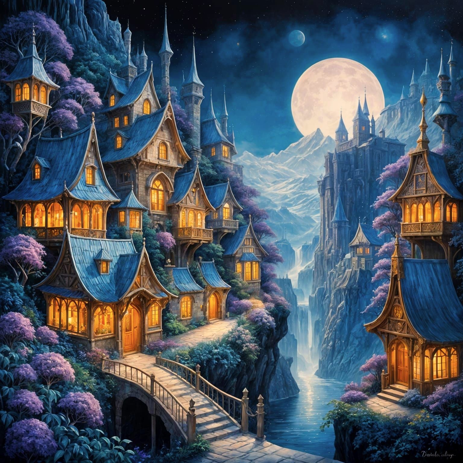 Magical medieval village facades 🧙‍♂️🏰