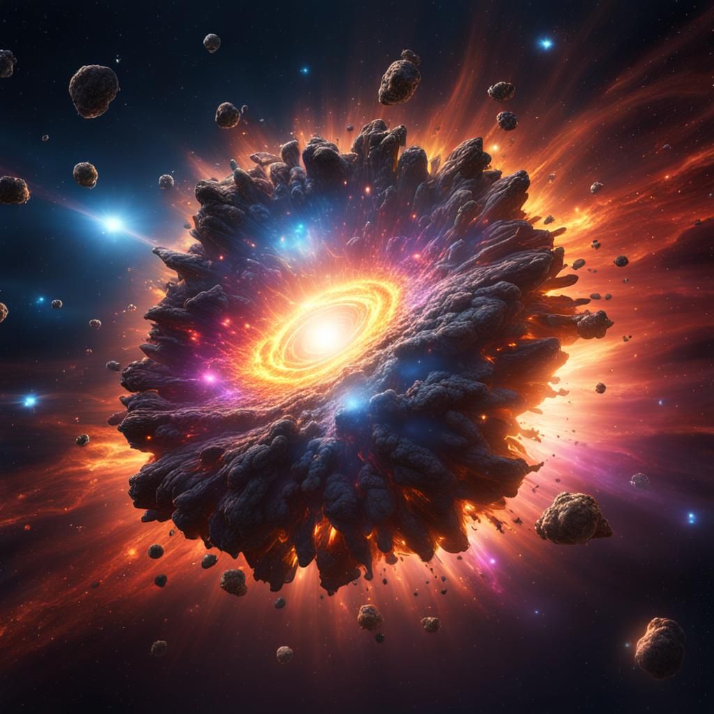 Cosmic Explosion - AI Generated Artwork - NightCafe Creator
