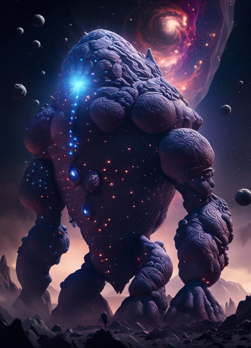 Cosmic Golem - AI Generated Artwork - NightCafe Creator