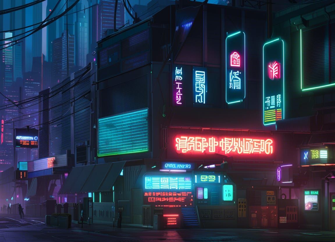 Cyberpunk Environment - Default Concept Art Format - AI Generated ...