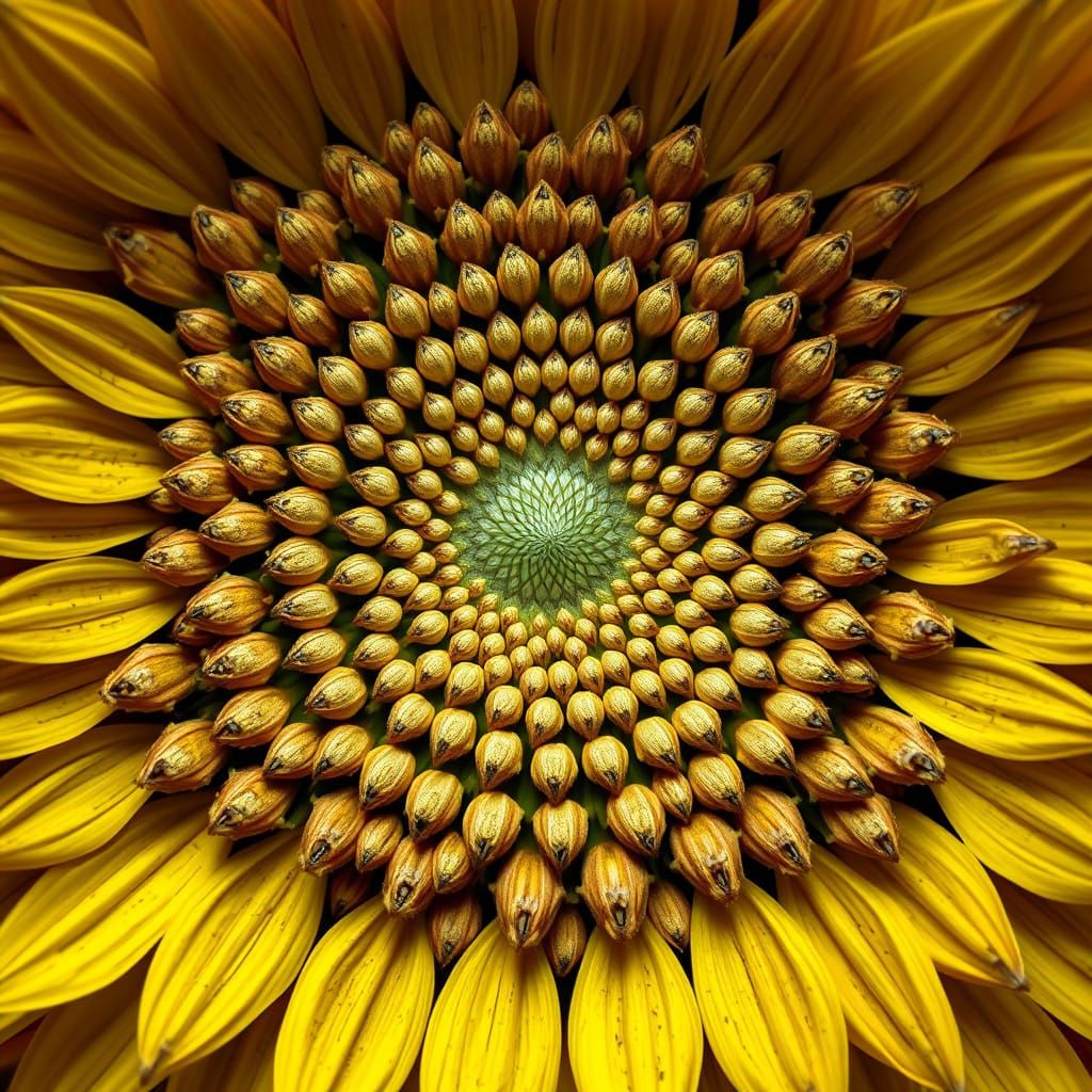 Fibonacci sequence - Spiraling Sunflower Seeds in Fibonacci ...