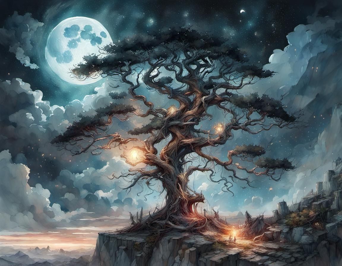 The last tree - AI Generated Artwork - NightCafe Creator